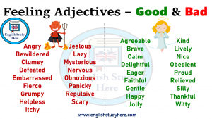 feeling adjectives Archives - English Study Here