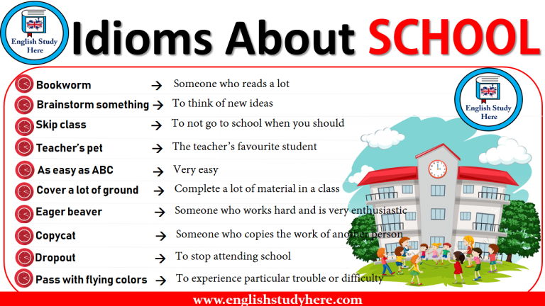 idioms about school in english Archives - English Study Here
