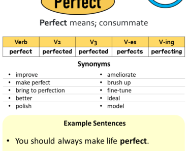Past Tense of Perfect Archives - English Study Here
