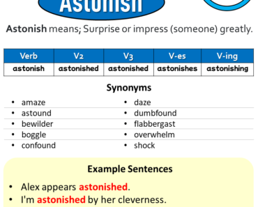 Past Tense of Astonish Archives - English Study Here