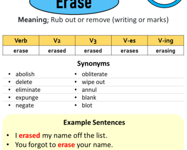 Past Participle of Erase Archives - English Study Here
