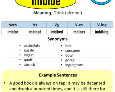 Past Participle of imbibe Archives - English Study Here