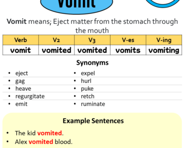 Past Tense of Vomit Archives - English Study Here