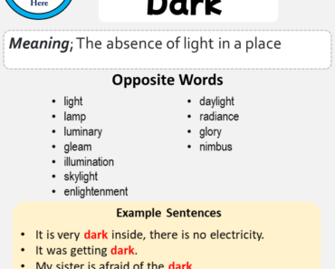 Opposite of Dark Archives - English Study Here